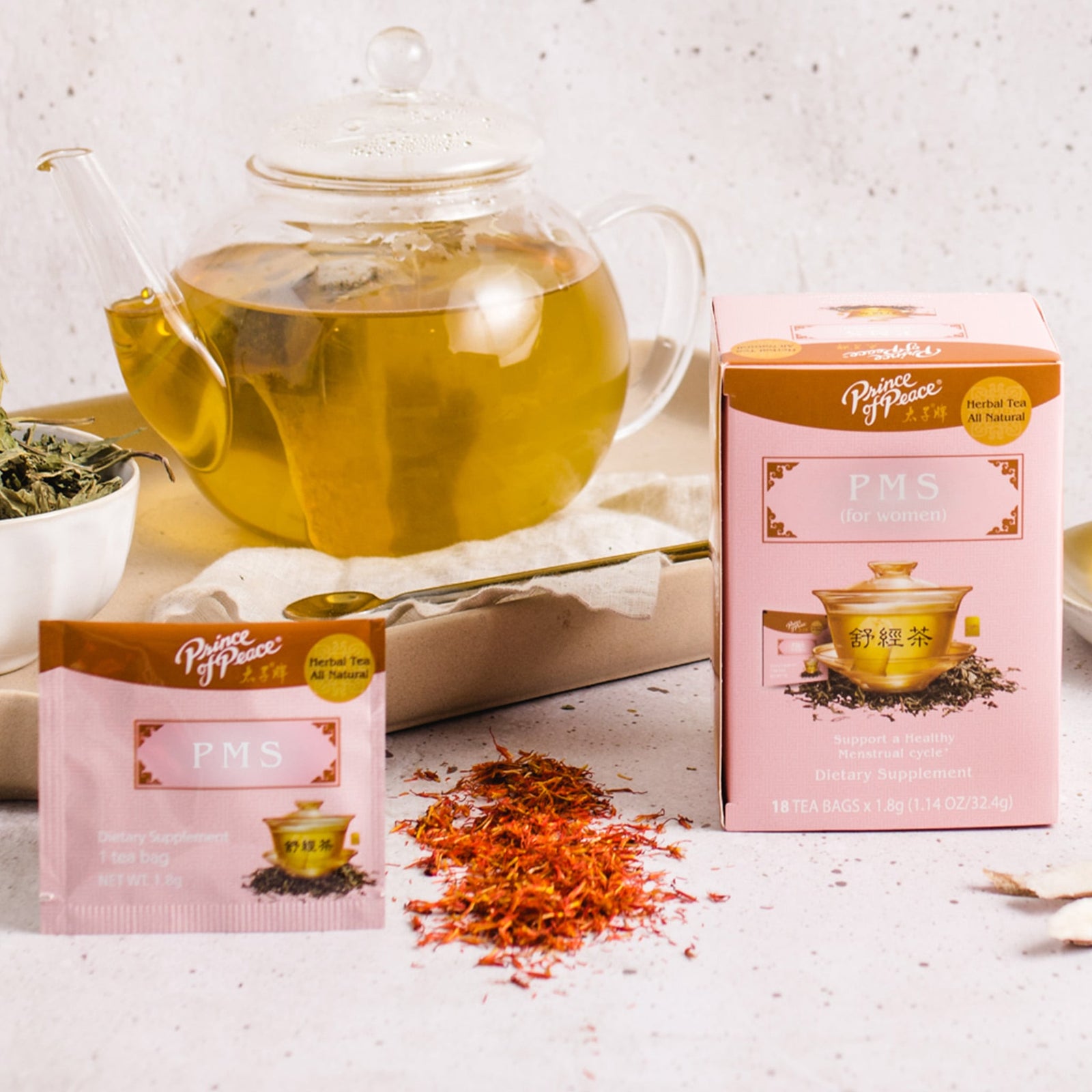 Prince of Peace PMS Tea, 18 tea bags – Prince of Peace Ent Inc