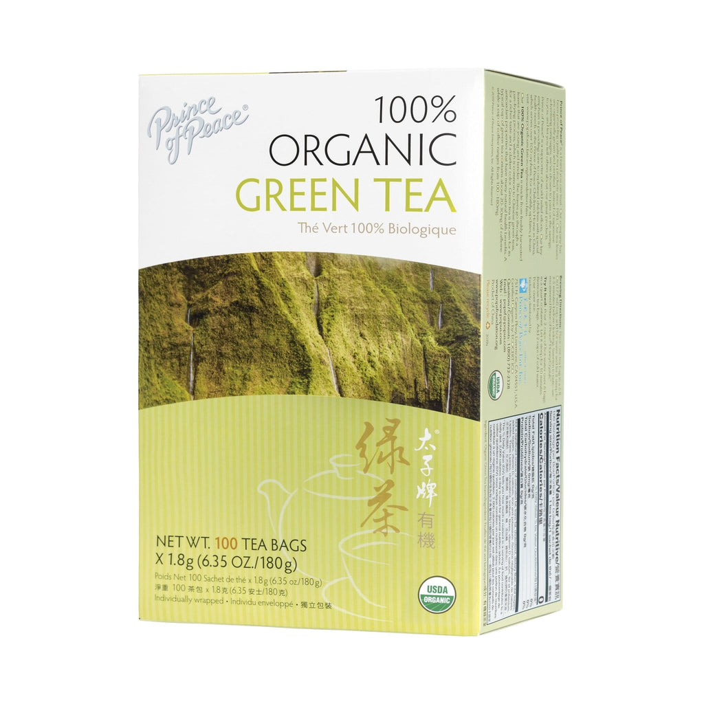 Prince of Peace Organic Green Tea, 100 tea bags – Prince of Peace Ent Inc