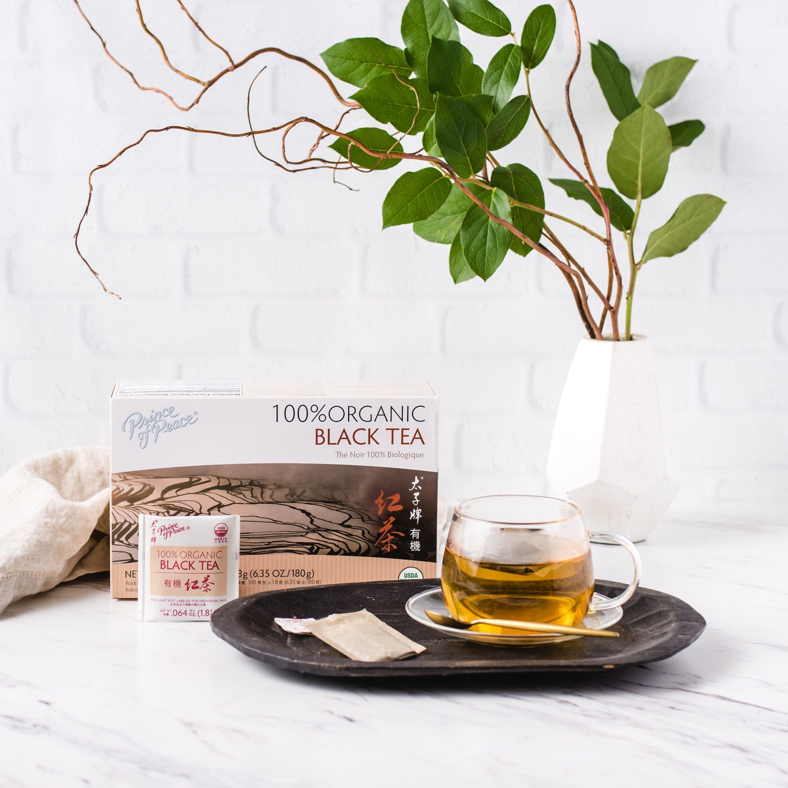 Prince of Peace Organic Black Tea, 100 tea bags – Prince of Peace Ent Inc